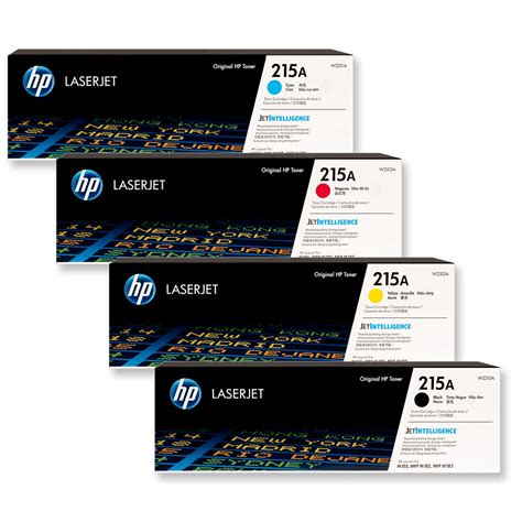Hp 215a Set 4 Pack Original Toner Combo All Four Colors Included
