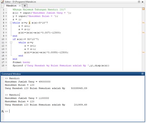 Perulangan While Pada Matlab Dan Contoh Programnya Advernesia