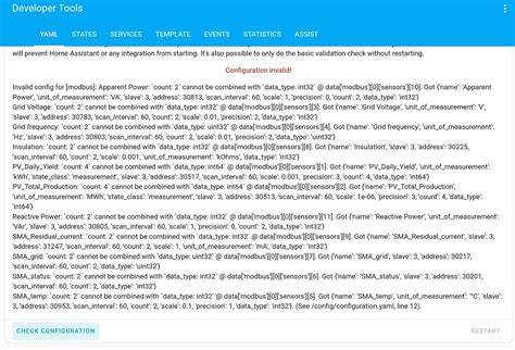 Modbus Configuration Gives An Error Home Assistant Community