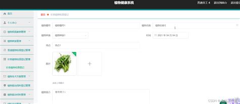 【计算机毕业设计】087植物健康系统 植物健康管理系统具备的条件 csdn博客