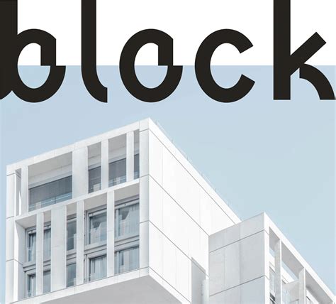 Part 5 The Block Typeface Behance