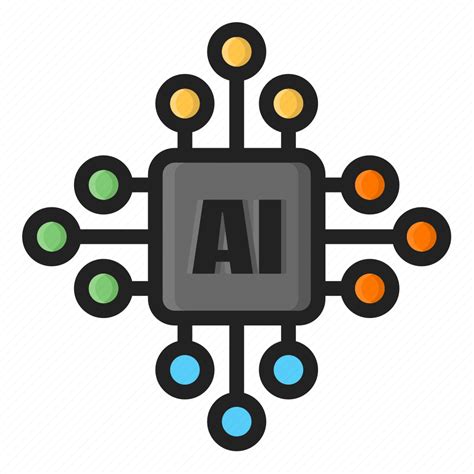 Artificial Intelligence Ai Chips Chip Cpu Processor Icon Download On Iconfinder