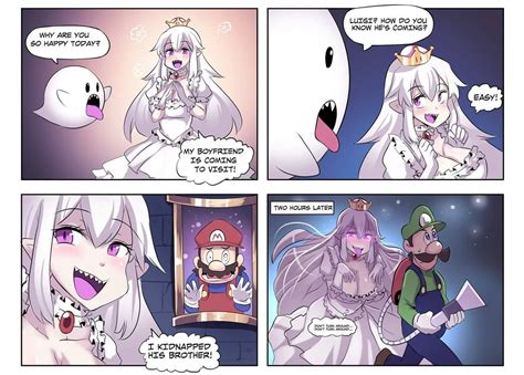Booette X Luigi Luigi And Booette Anime Mario Luigi X King Boo