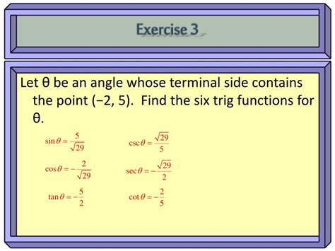 Ppt Trigonometric Functions Of Any Angle Powerpoint Presentation