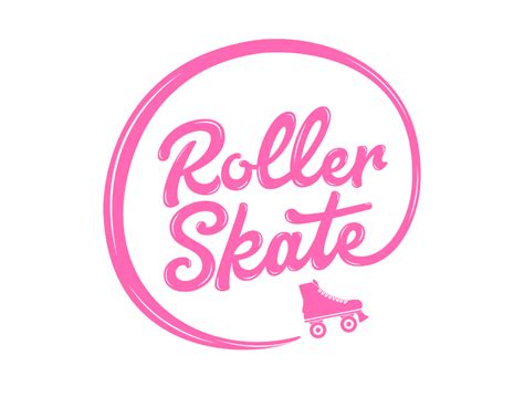Roller Skate Typography Logo By Chika Okeke