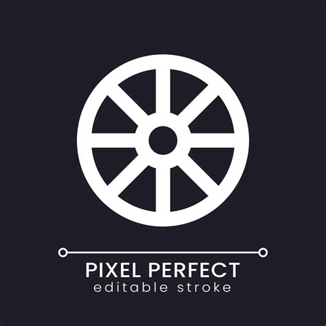 Hue Color Pixel Perfect White Linear Ui Icon For Dark Theme Palette Wheel Video Correcting