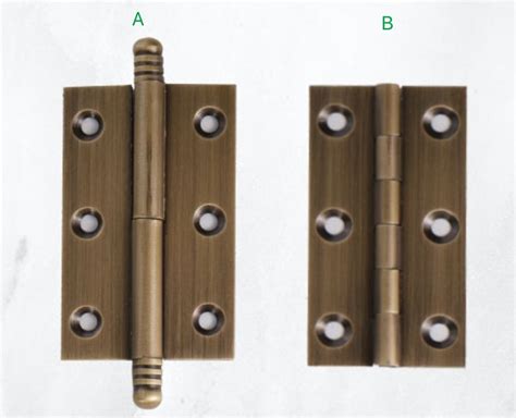 A Pair Antique Brass Cabinet Hinges Brass Door Hinges Etsy