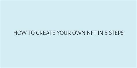 How To Create Your Own NFT In Steps CodeForGeek
