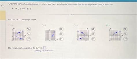 Solved Graph The Curve Whose Parametric Equations Are Given Chegg
