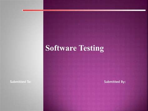 Software Testing Ppt Pptx