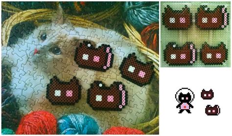 Steven Universe Cookie Cat Perler Beads