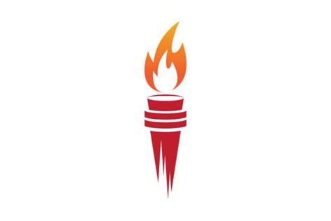 Torch Logo Vector Design Graphic By Redgraphic · Creative Fabrica