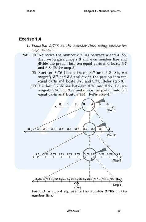 Ncert Solutions For Class 9 Maths Chapter 1 Exercise 1 4 Mathongo