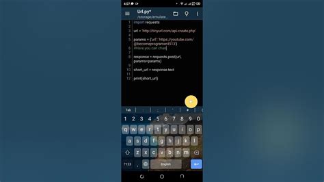 How To Make Link Short Program In Python Using Pydroid 3 Youtube