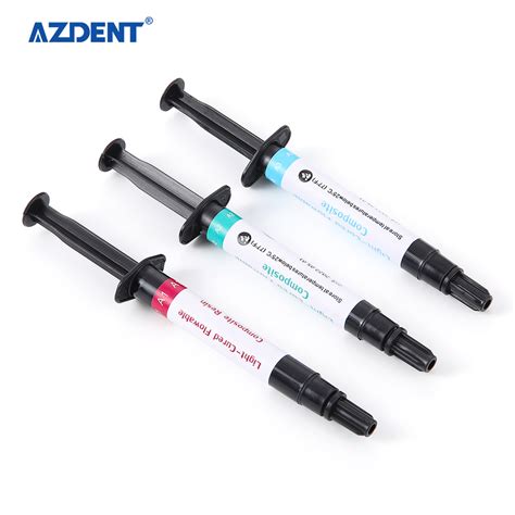 Dental Filling Composite Resin Nano Flowable Light Cure Composite Resin With Colour A1 A2 A3