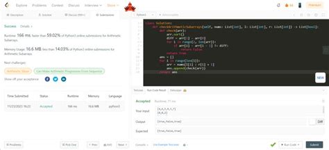 Day 54 Of 100daysofcodechallenge Identifying Arithmetic Subarrays