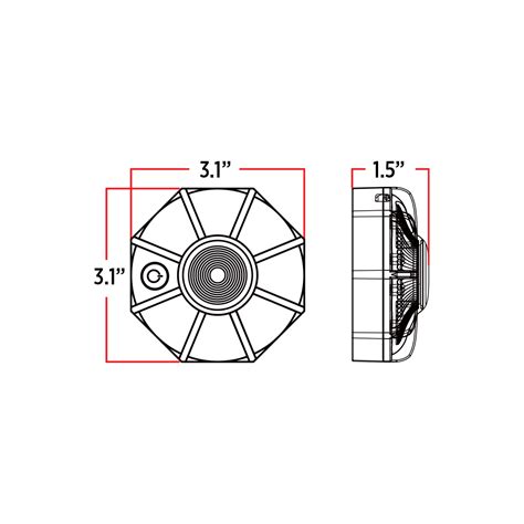 Dual Color LED Warning Lamp Red And White
