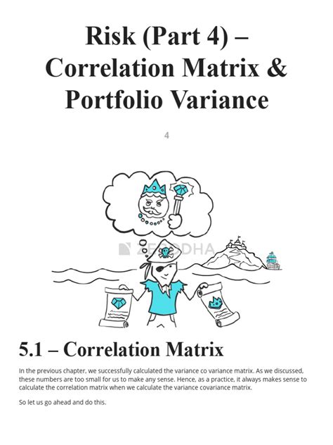 Risk Part 4 Correlation Matrix And Portfolio Variance Varsity By