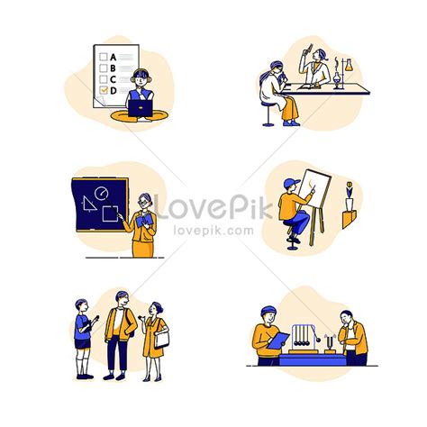 학교 교육 벡터 일러스트 레이 션 일러스트 무료 다운로드 Lovepik