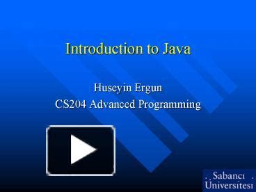 PPT Introduction To Java PowerPoint Presentation Free To View Id Eb ZDc Z