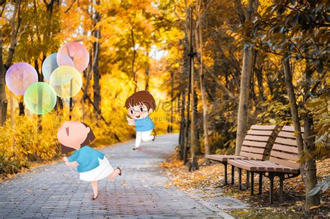 가을 예쁜 사랑 일러스트 무료 다운로드 Lovepik