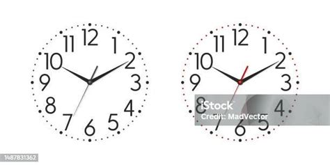 벡터 3d 현실적인 벽걸이 시계 얼굴 다이얼 아이콘 세트 근접 촬영은 흰색 배경에 분리되어 있습니다 시계 디자인 템플릿 브랜딩