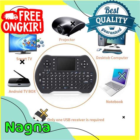 Jual Keyboard Wireless Ghz With Touchpad Mt Mini Genggam External Portable Rgb Shopee