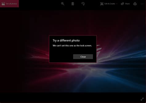 Can T Change Lock Screen Picture Microsoft Community