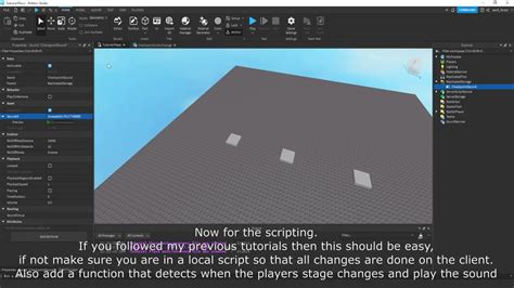 How To Play A Sound When Checkpoint Is Reached Roblox Obby Scripting Tutorial Part 3 Youtube