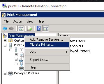 Print Server Migration Windows Spiceworks Community