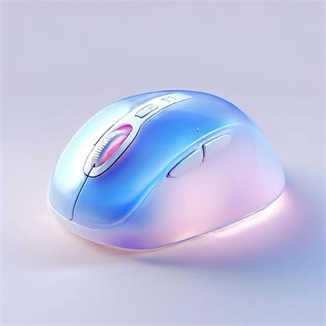 Icon Of Mouse Glossy Glass Style Premium Ai Generated Image