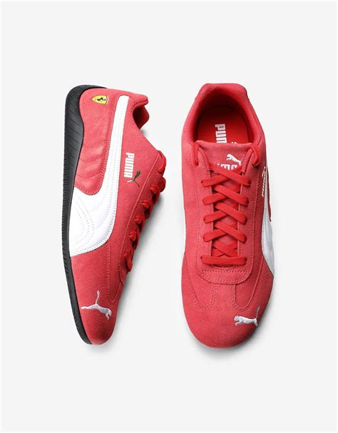 Ferrari Mens Red Scuderia Ferrari X Puma Speedcat Shoes Man Scuderia