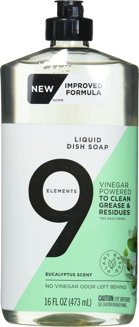 9 Elements Ez Squeeze Eucalyptus Mint Scent Liquid Dish