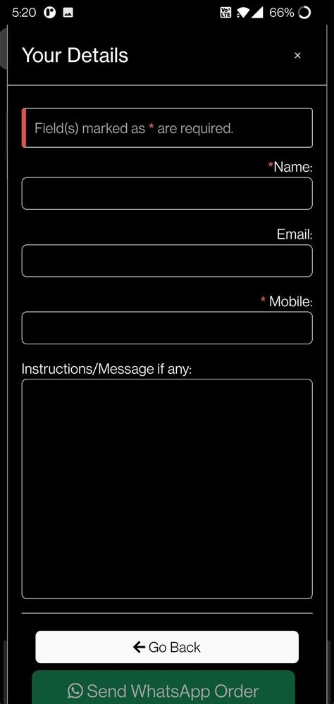 Instaorder Orders Using Whatsapp Hybrid Mobile Apps Capacitorjs Ios Android By Livelyworks