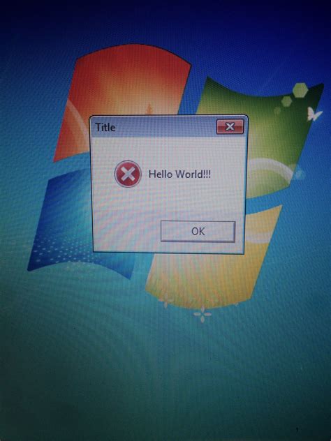 windows xp error message