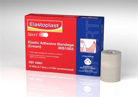 Elastoplast Sport 75cm X 275m Eab Elastic Adhesive Bandage Cream
