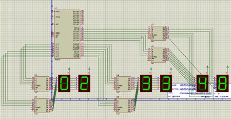 24 Hour Clock Simulation In Proteus Using Assembly Language For 8051