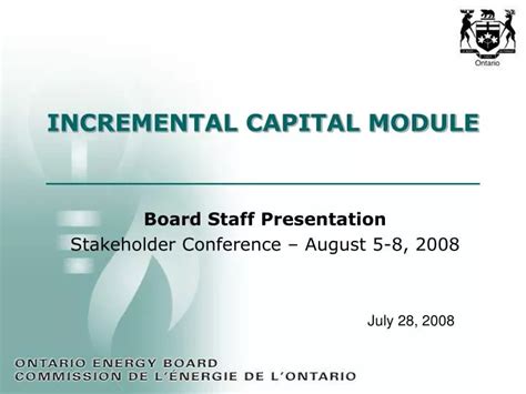 PPT INCREMENTAL CAPITAL MODULE PowerPoint Presentation Free Download ID