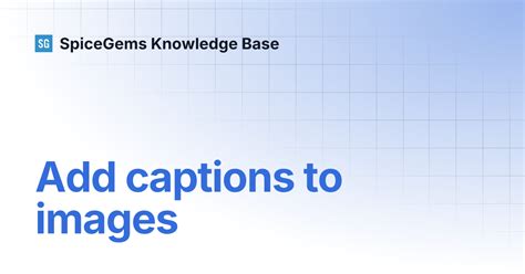 Add Captions To Images Spicegems Knowledge Base