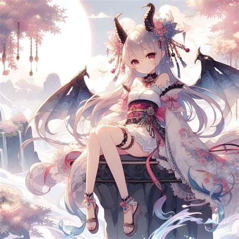 Anime Girl Demon With Wings