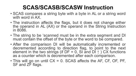 Byte And String Manipulation 8086 Pptx