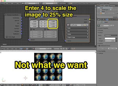 Everything D Controlling Texture Tiling In Cycles