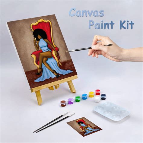 Kit De Pintura En Lienzo Predibujado Para Pintura Para Adultos