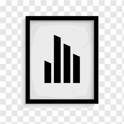 흰색 배경에 그래프의 검정색 인쇄 벡터 흰색 배경에 있는 막대 차트의 단순한 검은색 아이콘 그림자 없음 작은 프레임 중앙 Png 일러스트 및 벡터 에 대한 무료