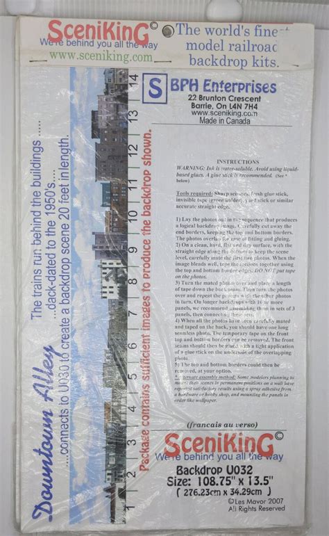 Sceniking D001 Osho Scale A Cloudy Sky Scene Backdrop Trainz