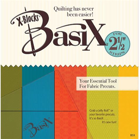 X Blocks Basix 2 5 Template Quilt Queen Designs Bsx Jelly Roll Friendly Quilt Ruler Quilting