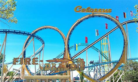 Colossus Fire Dragon Lagoon Amusement Park Farmington Utah Image