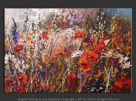 Wild Flower Meadow Painting At Paintingvalley Com Explore Collection Of Wild Flower Meadow
