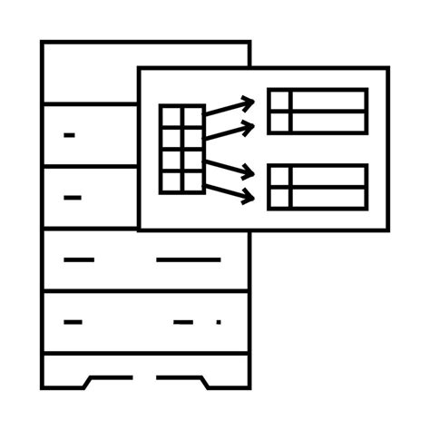 Indexing Data Database Line Icon Illustration 48357428 Vector Art At
