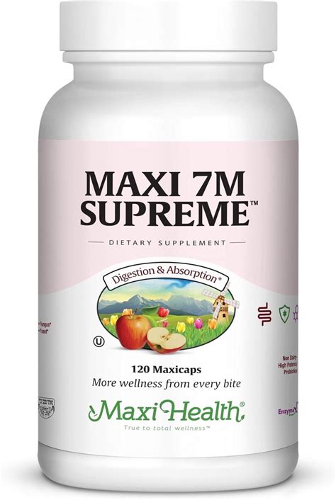Maxi Health 7m Supreme High Potency Probiotic Acidophilus Formula 120